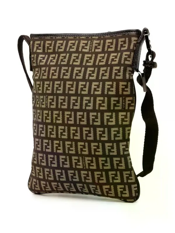Fendi 2000-2010 Zucchino Canvas Crossbody Bag