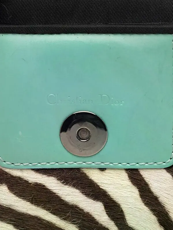 Dior 1999 Pony Hair Zebra Print Malice Wallet Small Wallets