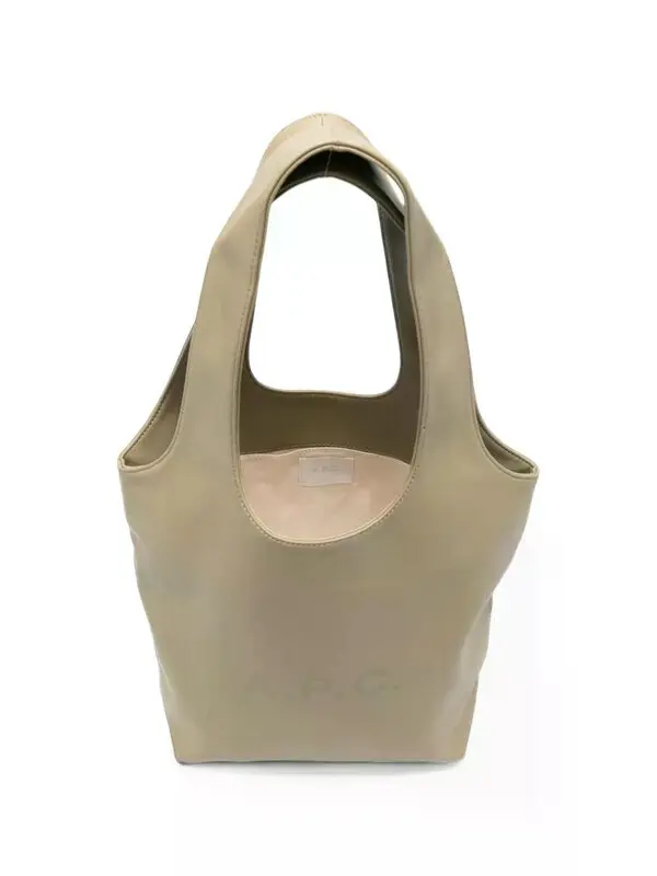 A.p.c. Logo-print Leather Tote Bag