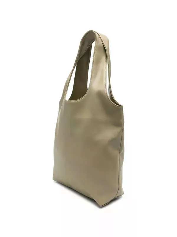 A.p.c. Logo-print Leather Tote Bag - Neutrals