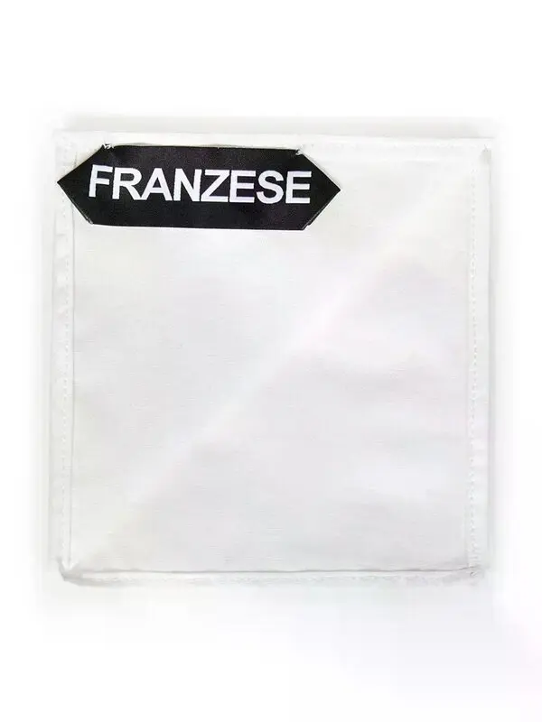 FRANZESE COLLECTION Cotton Handkerchief - White