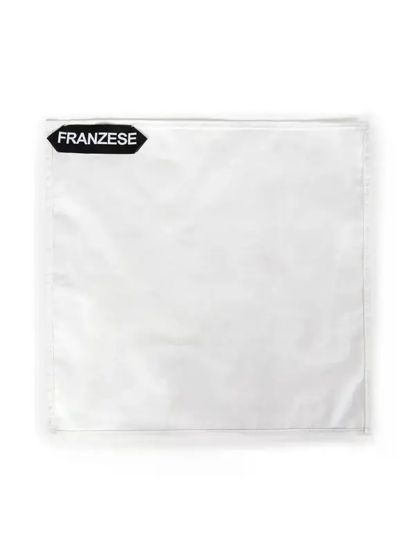 FRANZESE COLLECTION Cotton Handkerchief - White