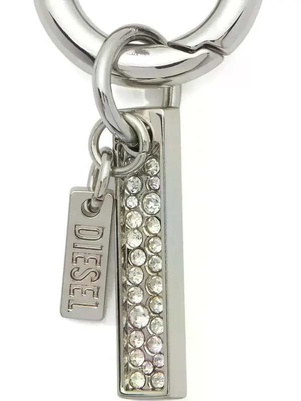 DIESEL® Charm-i Rhinestone Keyring