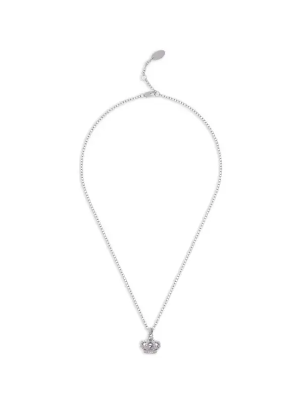 Juicy Couture Crown-pendant Necklace - Silver