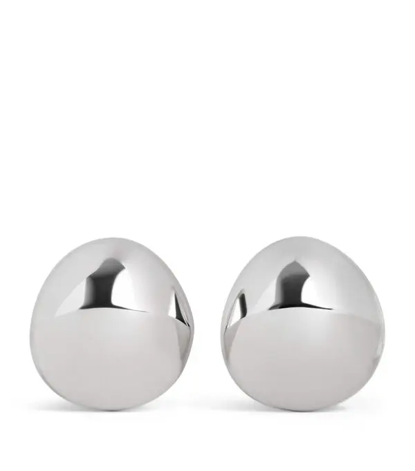 Alaïa Aluminium Dome Earrings