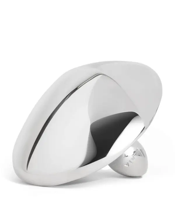 Alaïa Aluminium Dome Earrings