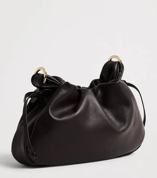 Fabiana Filippi Nappa Leather Muffin Clutch Bag