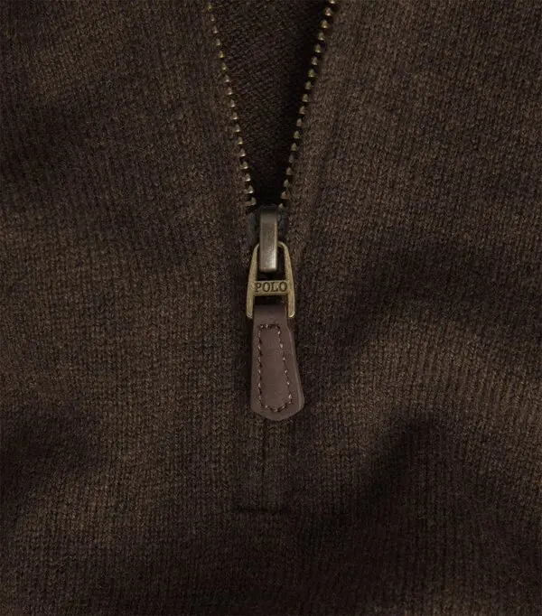 Polo Ralph Lauren Wool Polo Pony Quarter-zip Sweater