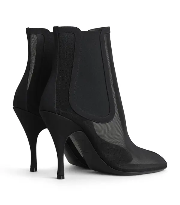 Alaïa Meshed Heeled Chelsea Boots 100