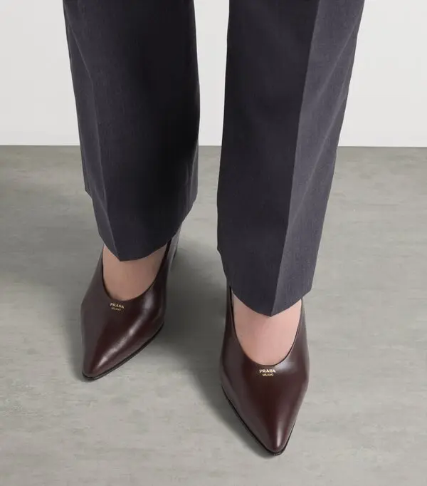 Prada Leather Slingback Pumps 85