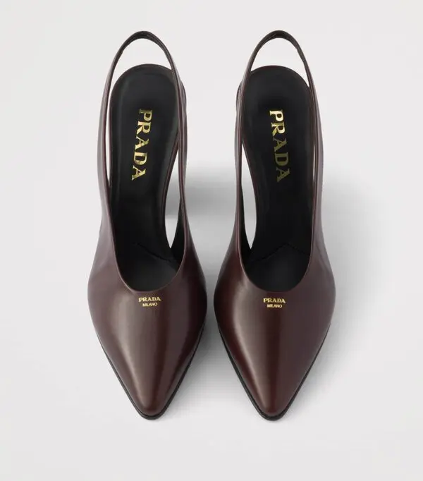 Prada Leather Slingback Pumps 85