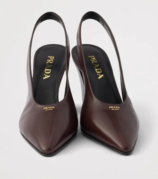 Prada Leather Slingback Pumps 85