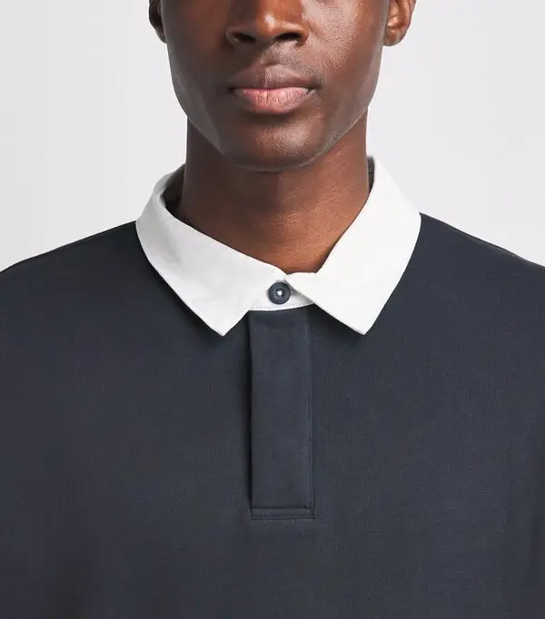 Vuori French Terry Cypress Rugby Shirt - Navy
