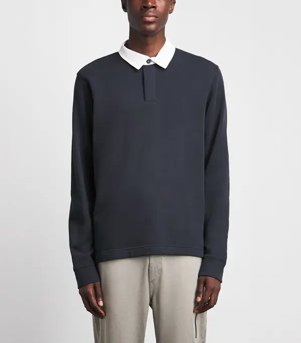 Vuori French Terry Cypress Rugby Shirt - Navy