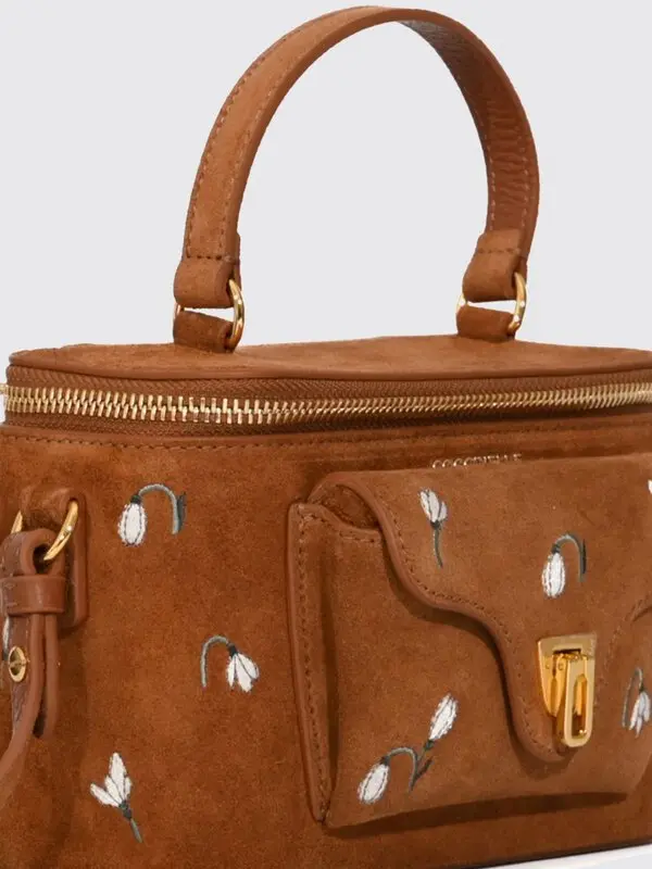 COCCINELLE Beat Generation Mini Bag In Suede With Embroidery