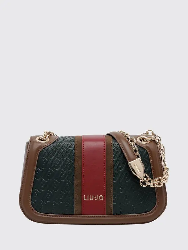 Liu Jo Faux Leather Monogram Crossbody Bag - Camel