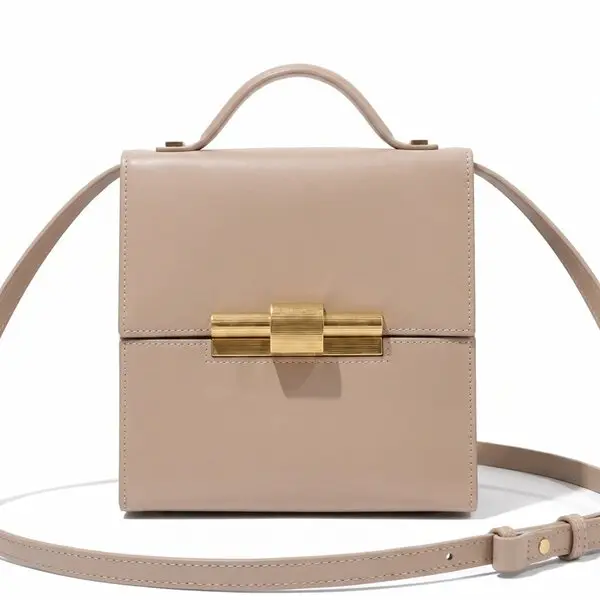 THE BAG ICON The Nina Cigar Box Bag Neutrals
