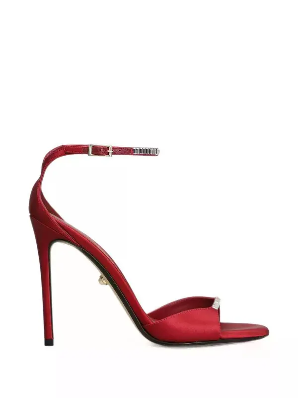 ALEVI MILANO Crystal-embellished Satin Sandals