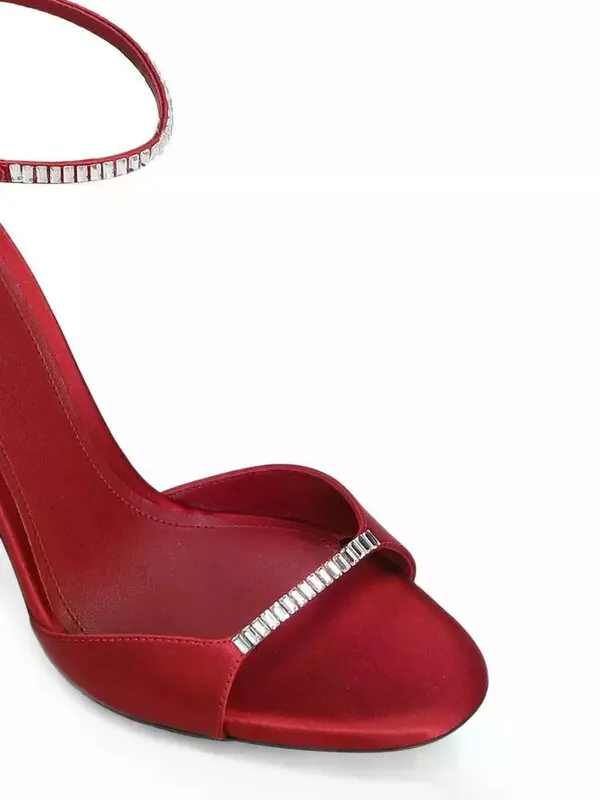 ALEVI MILANO Crystal-embellished Satin Sandals