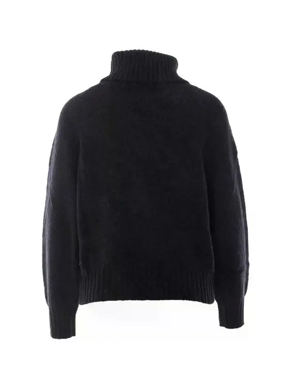Alpha Studio Stud-embellished High-neck Sweater