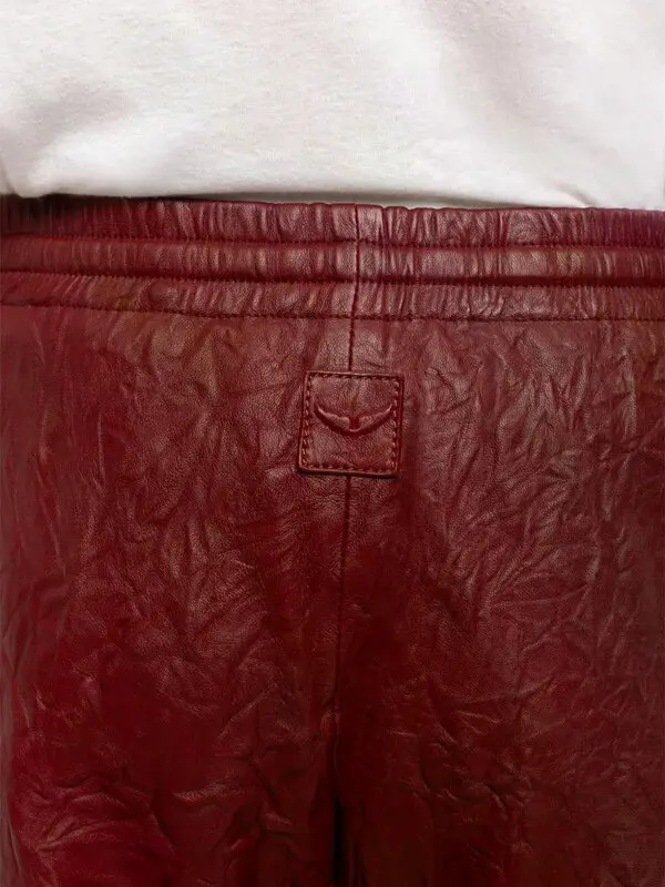 Zadig&Voltaire Pocha Crinkled Leather Pants