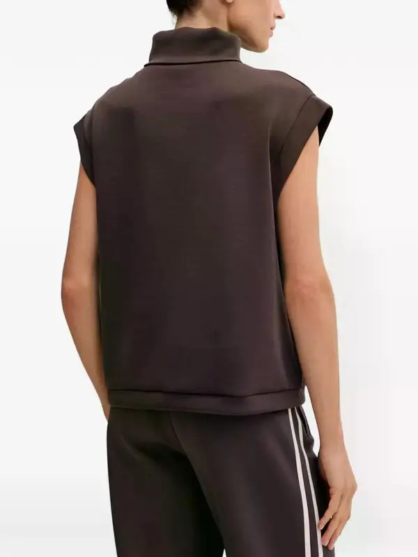 Guess Logo-plaque Sleeveless Top - Brown
