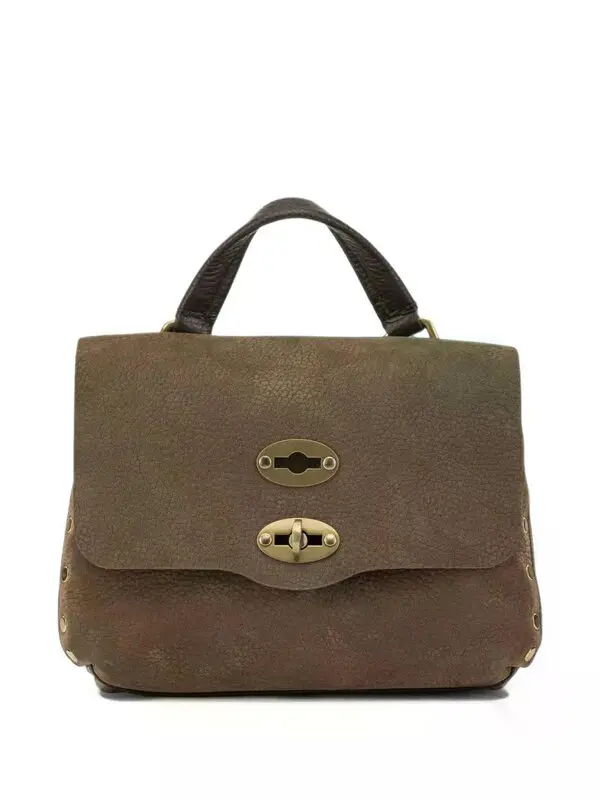 ZANELLATO Postina Stud-embellished Tote Bag - Brown