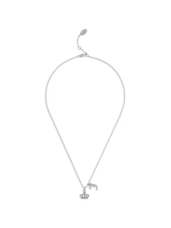 Juicy Couture Crown & J Necklace - Silver