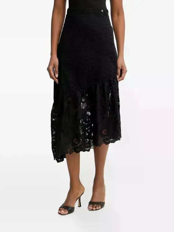 Guess Ruffled Lace Skirt