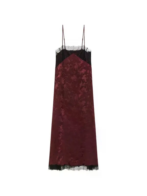 Zadig&Voltaire Ridar Silk Midi Dress - Red