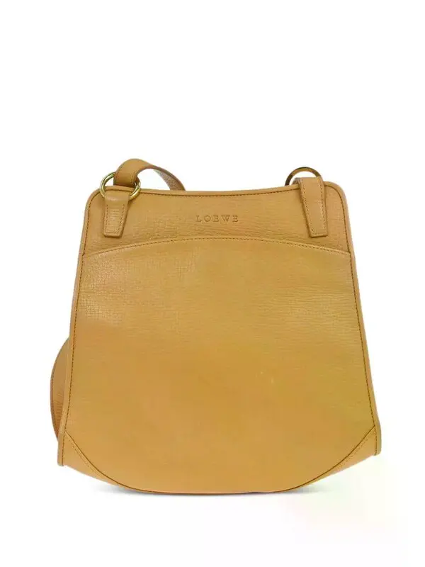 Loewe 1990s Top Handle Leather Shoulder Bag