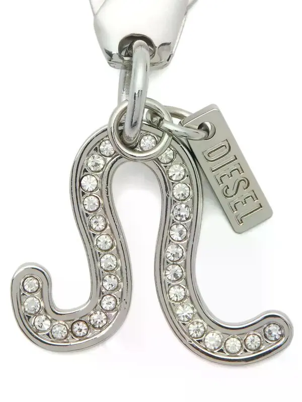 DIESEL® Metal Leo Charm With Rhinestones