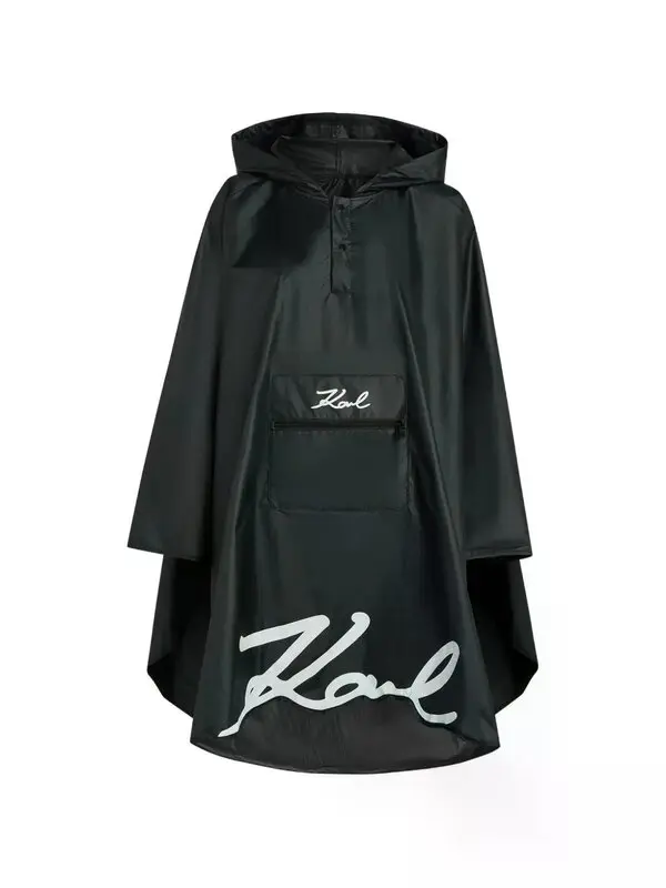 Karl Lagerfeld Hooded Rain Poncho