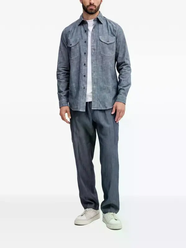 BENETTON Chest-pockets Buttoned Shirt