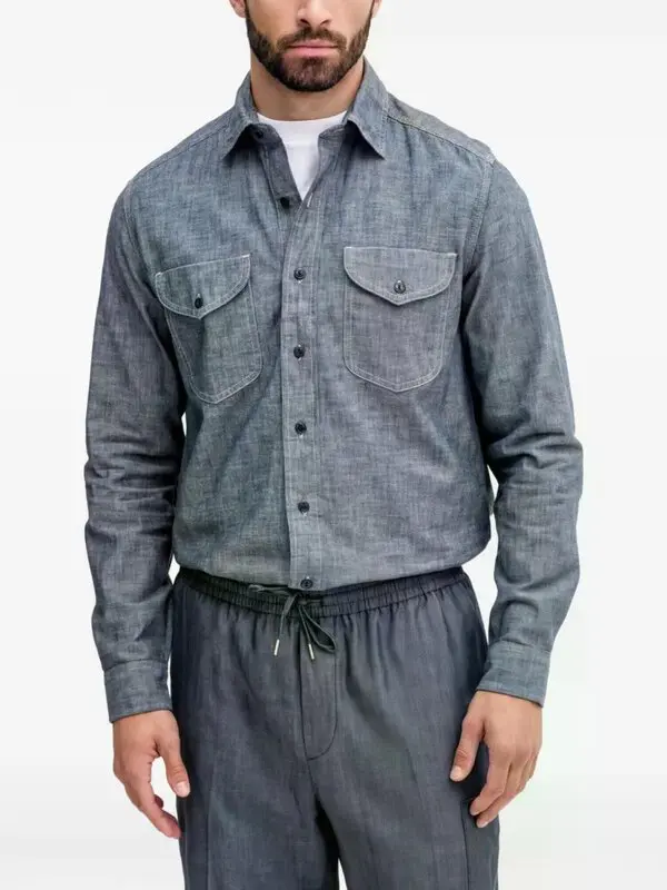 BENETTON Chest-pockets Buttoned Shirt