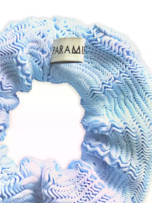 PARAMIDONNA Textured Scrunchie - Blue