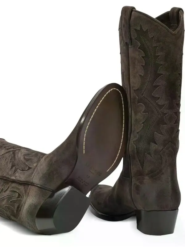 Sartore Sr4211 Embroidered Suede Boots