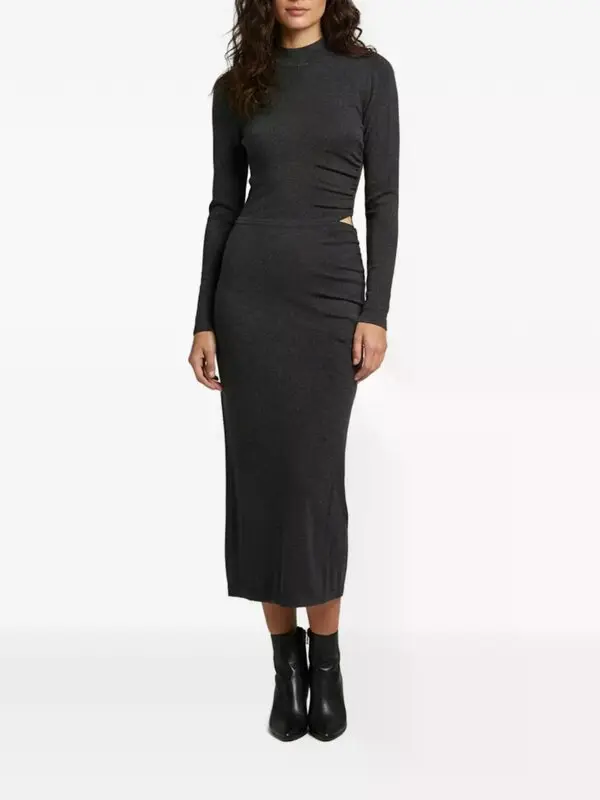 Sandro Ryna Ruched Maxi Dress