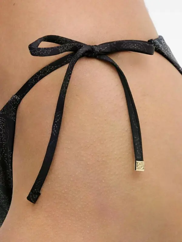 Guess Logo-print Side-tie Bikini