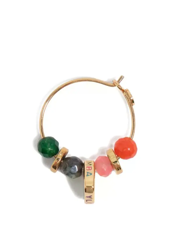 Bimba Y Lola Beaded Hoop Earrings