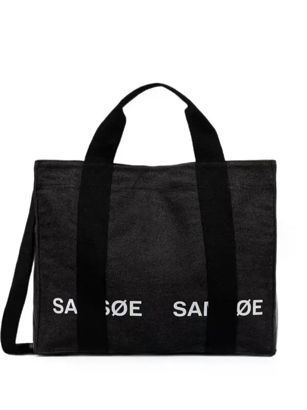 SAMSOE SAMSOE Salucas Logo-print Canvas Tote Bag