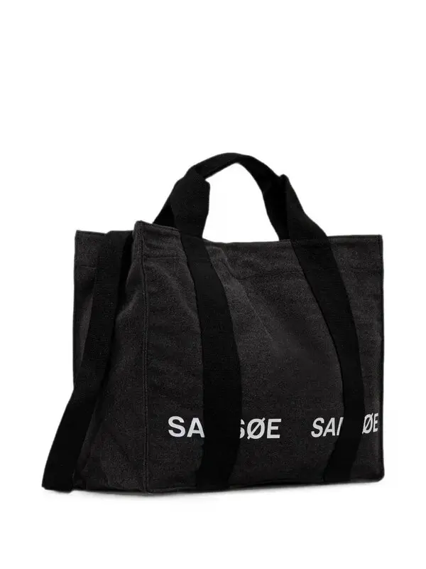 SAMSOE SAMSOE Salucas Logo-print Canvas Tote Bag