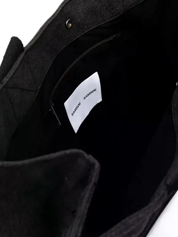 SAMSOE SAMSOE Salucas Logo-print Canvas Tote Bag
