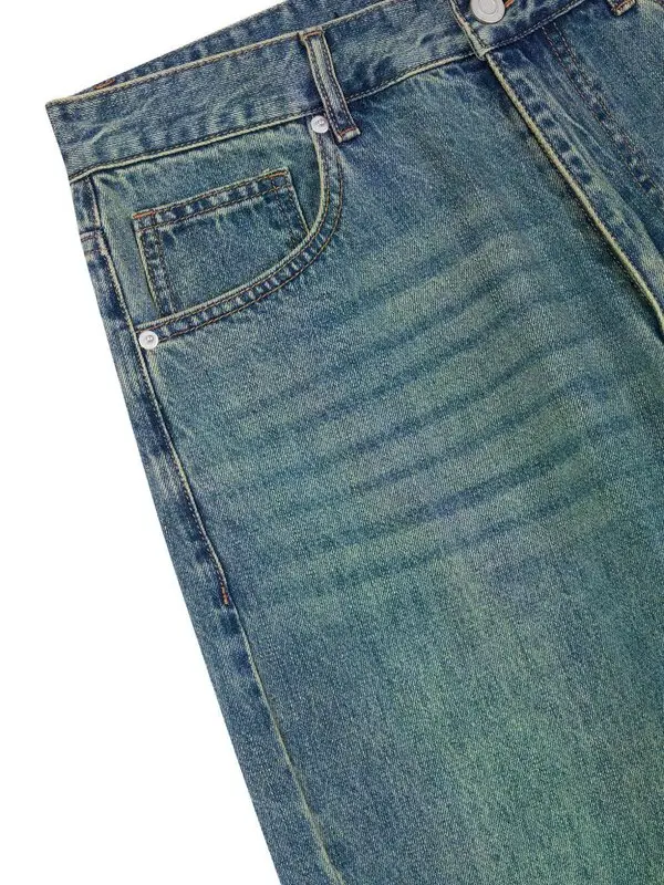 STUDIO TOMBOY Washed-denim Wide-leg Jeans
