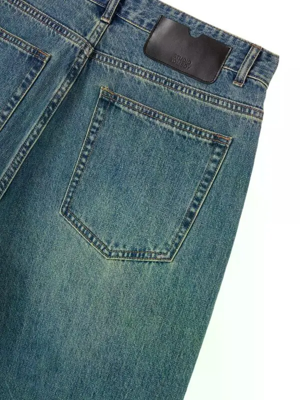 STUDIO TOMBOY Washed-denim Wide-leg Jeans
