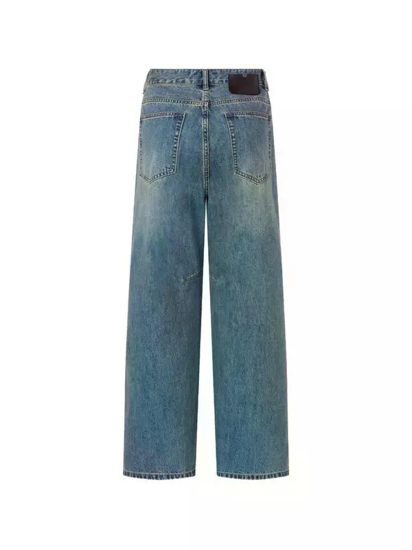 STUDIO TOMBOY Washed-denim Wide-leg Jeans