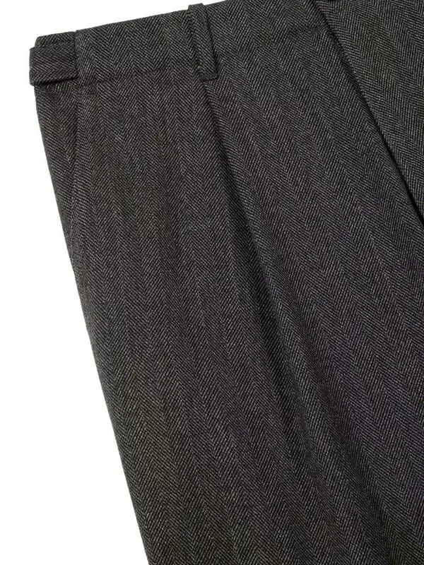 STUDIO TOMBOY Herringbone Pleated Trousers