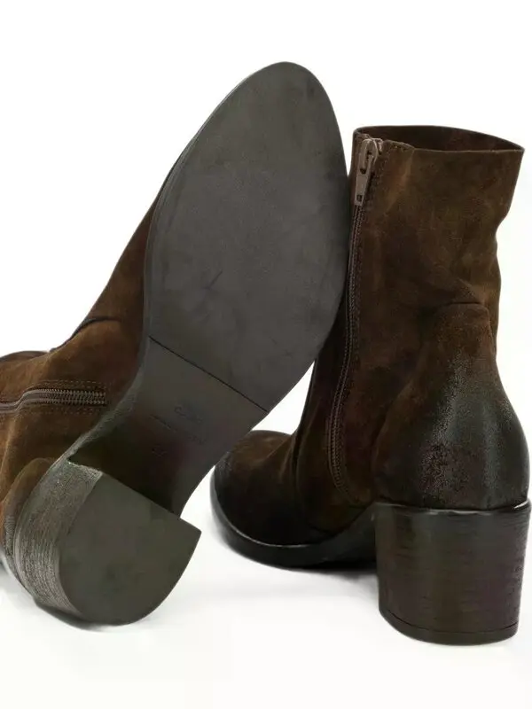 STRATEGIA SHOES Distressed-effect Suede Boots