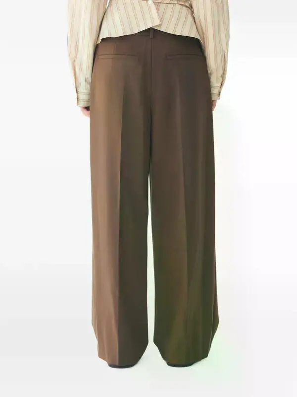 STUDIO TOMBOY Pleated Wide-leg Trousers