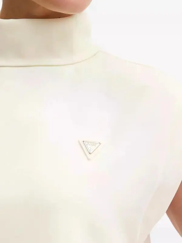 Guess High-neck Logo-plaque Top